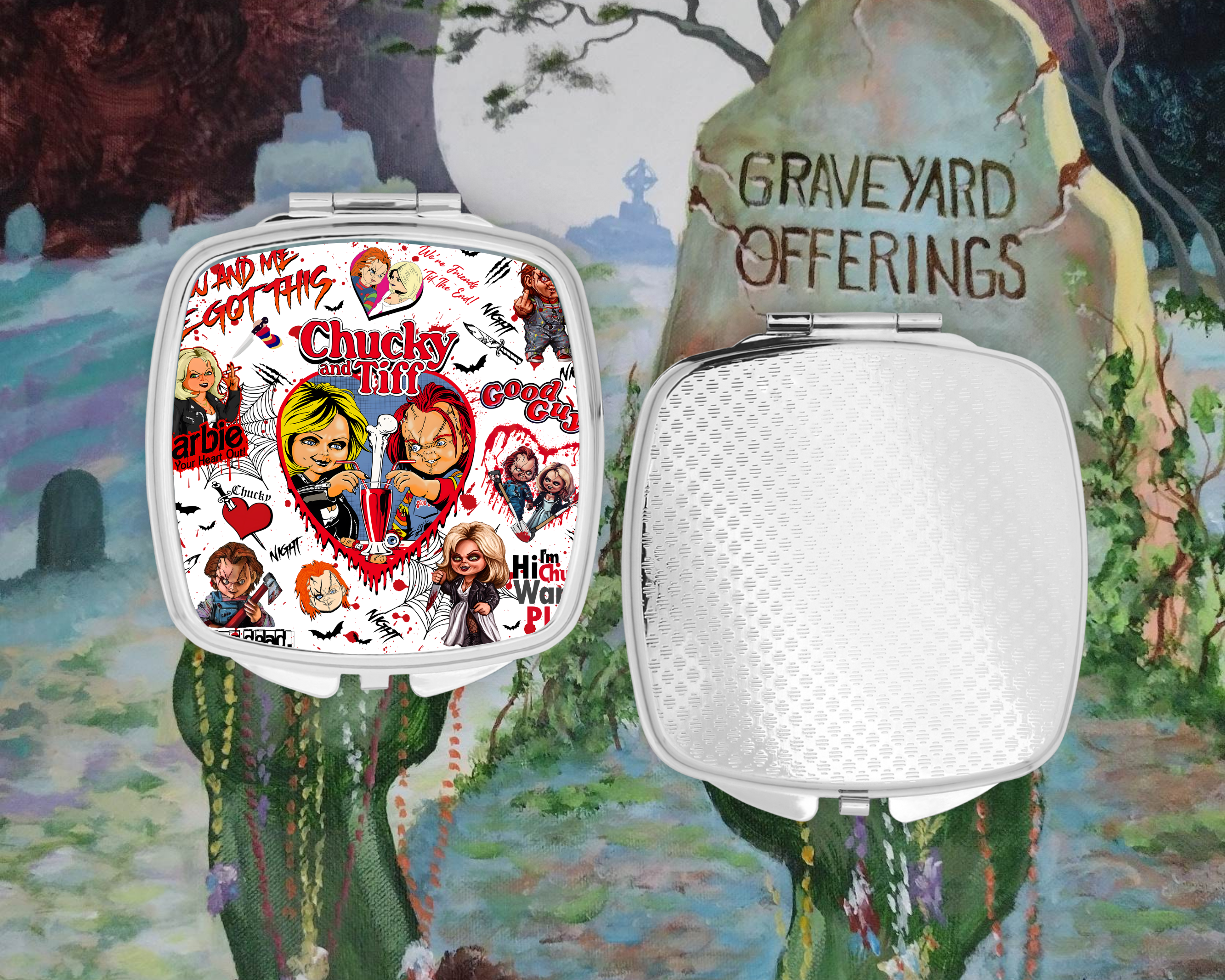 Chucky and Tiff Mirror – Graveyard Offerings